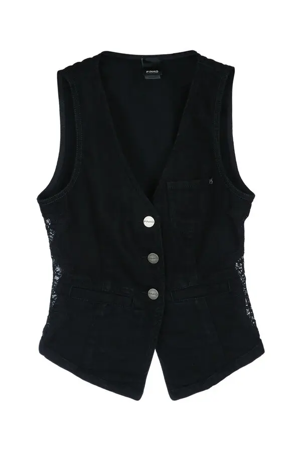 Pinko Gardener" Denim Gilet Vest