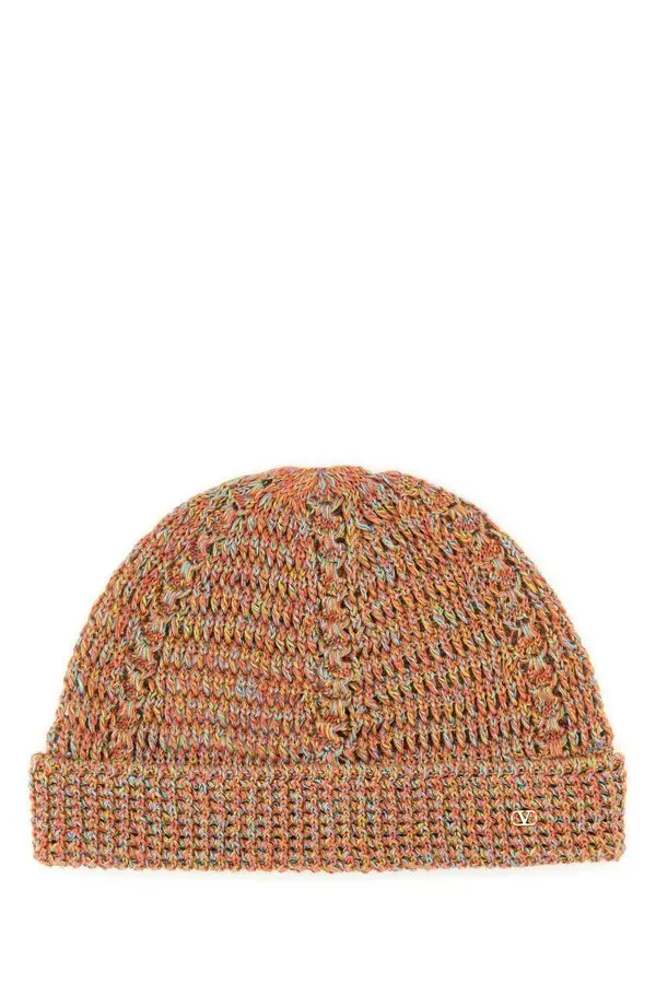 Valentino Garavani Vlogo Signature Knit Beanie Hat - Multicoloured
