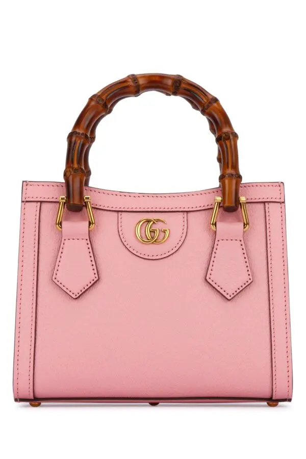 Gucci 100% Leather Handbag With Bamboo Handle - Multicolor