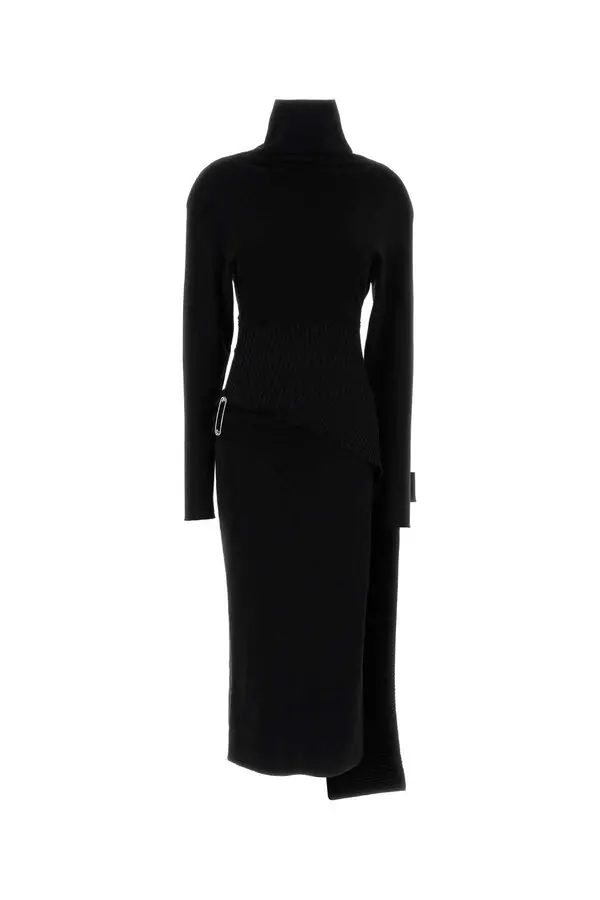 LANVIN Virgin Wool & Cashmere Blend Knit Dress