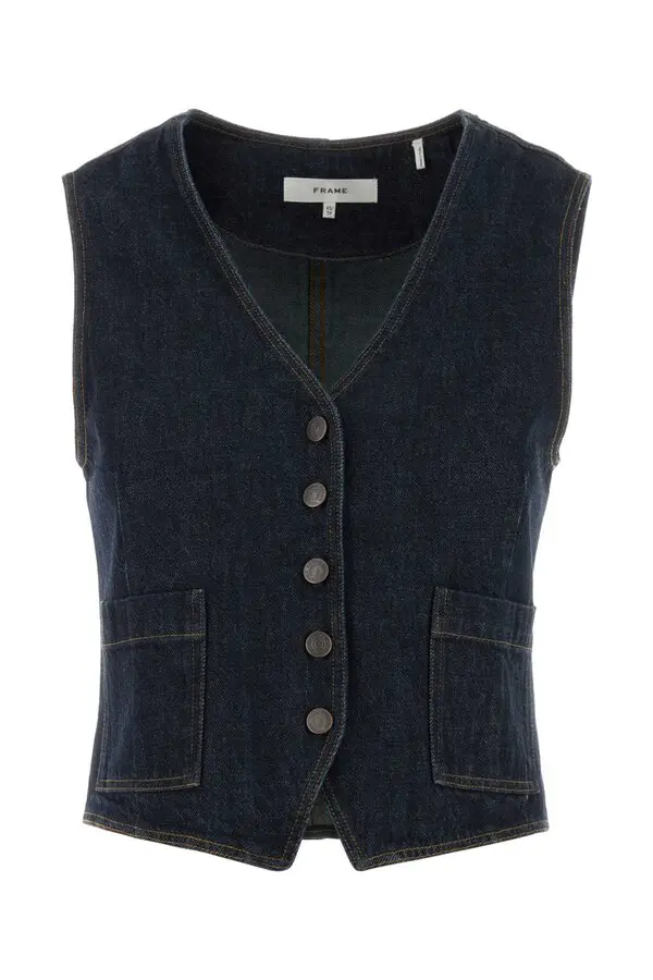 FRAME Cotton Denim Vest