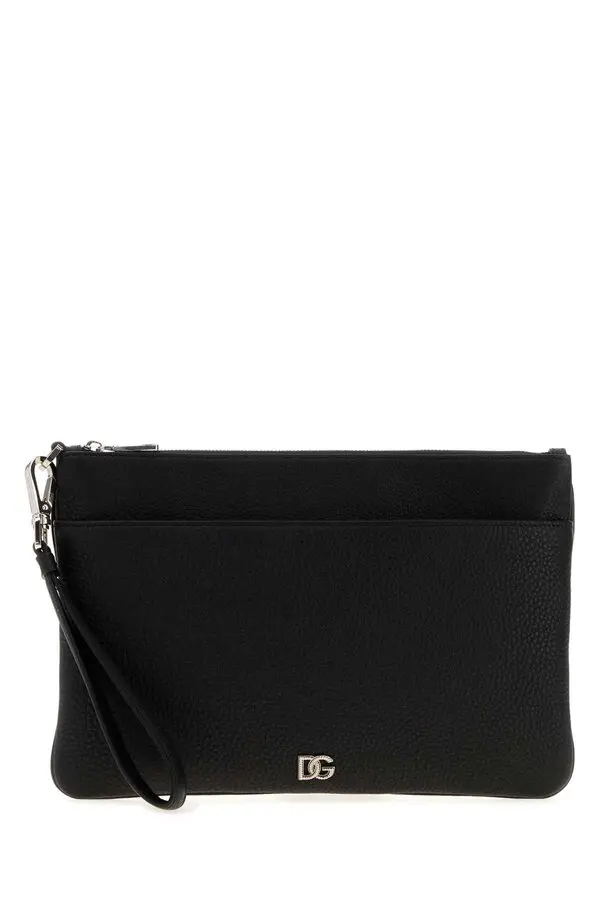 Dolce & Gabbana Leather Clutch Bag For With 32 Cm X 22 Cm X 2 Cm Profile