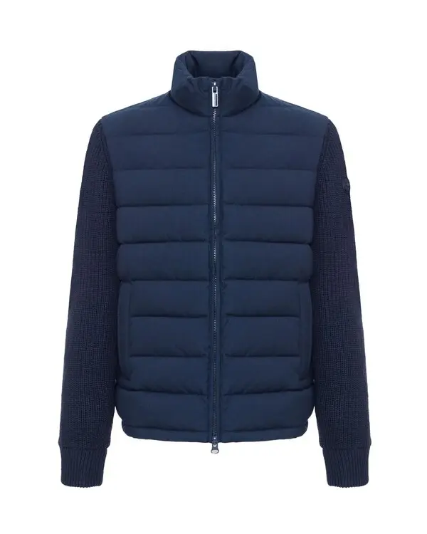 COLMAR Hybrid Puffer Jacket With Knit Sleeves