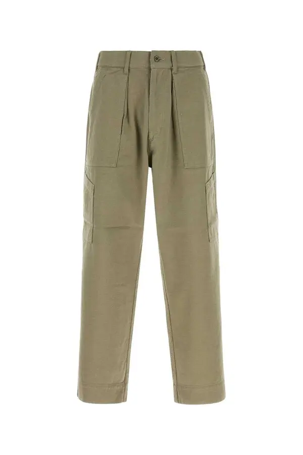 Nanamica Twill Cargo Pants With Silk Lining - Green