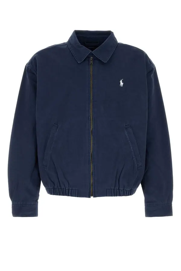 Polo Ralph Lauren Cotton Twill Zip-up Bomber Jacket - Blue