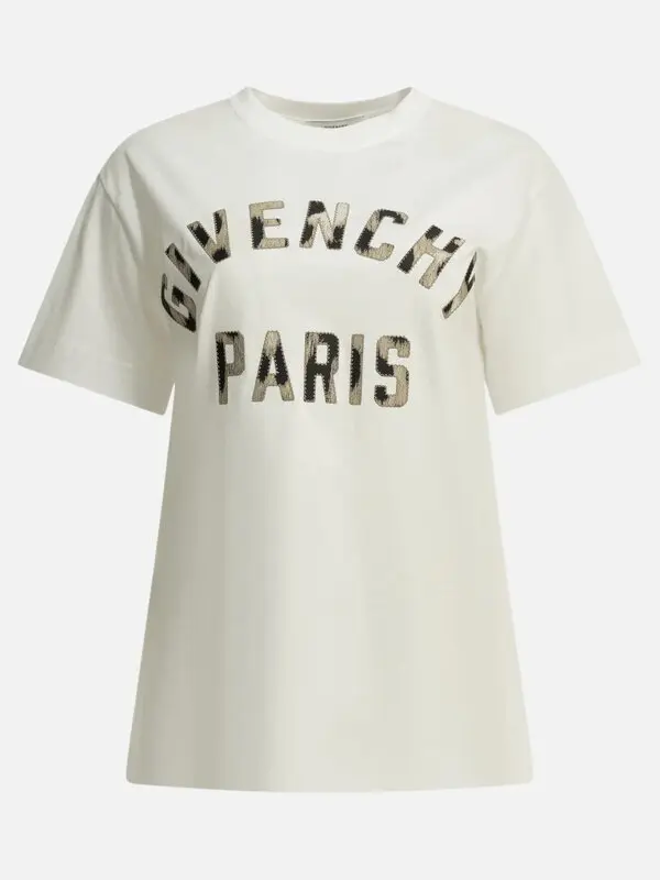 Givenchy Logo Applique Cotton T-shirt - White