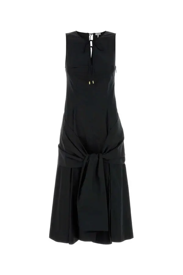Loewe Poplin Dress - Black