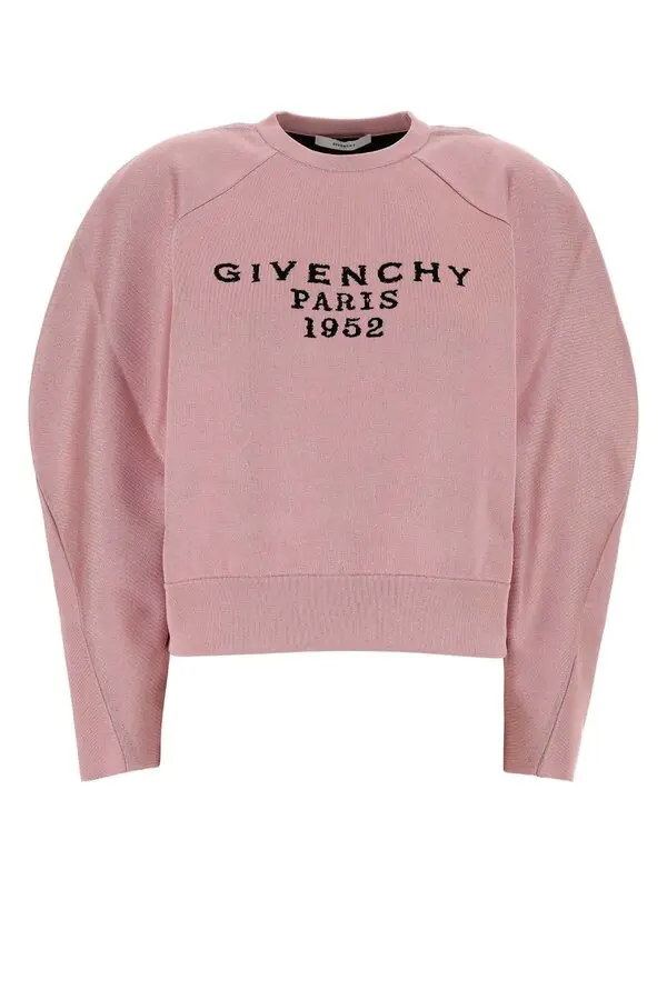 Givenchy Knit Sweater With Graphic Print - Pink