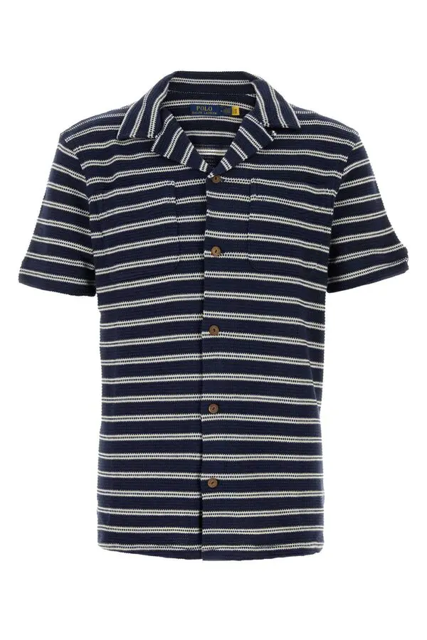 Polo Ralph Lauren Embroidered Striped Cotton-blend Polo Shirt For - Stripped