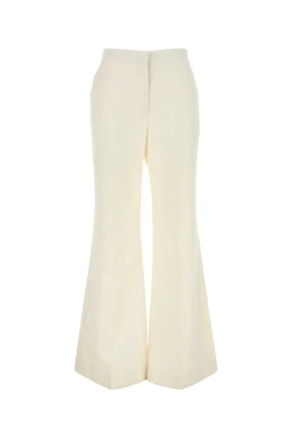 Givenchy 100% Linen Wide-leg Pants - White