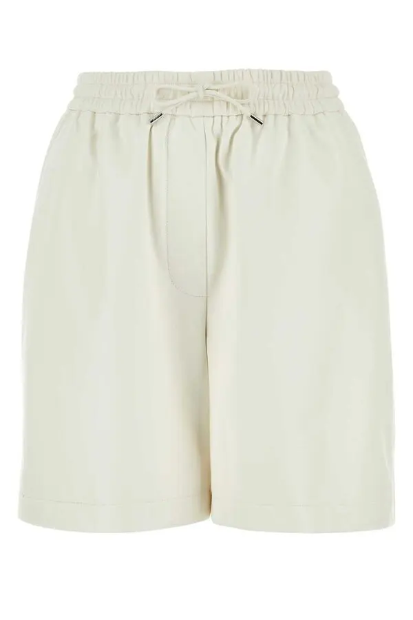 Loewe Lamb Leather Tailored Shorts - White