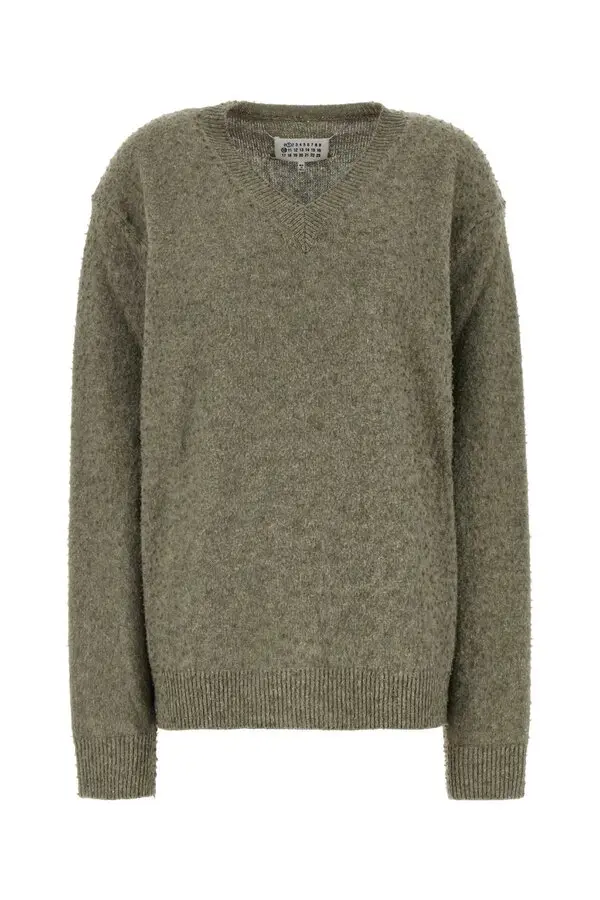 MAISON MARGIELA V-neck Wool-blend Sweater