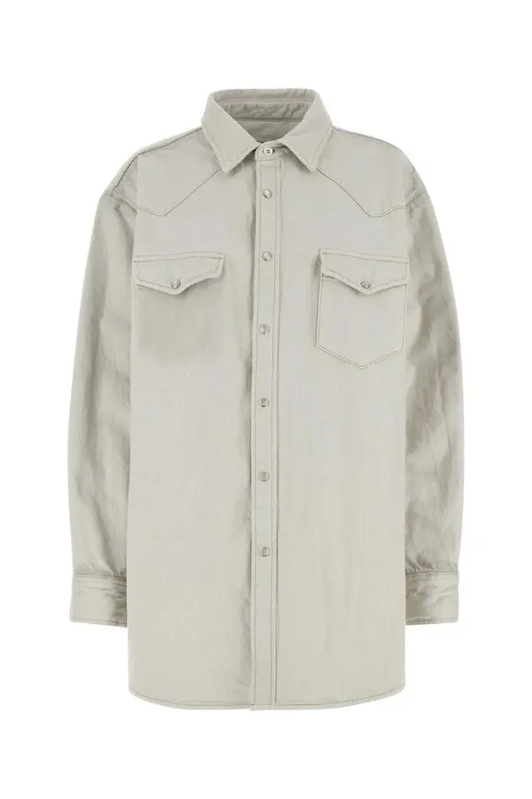 MAISON MARGIELA Oversized Denim Shirt - White