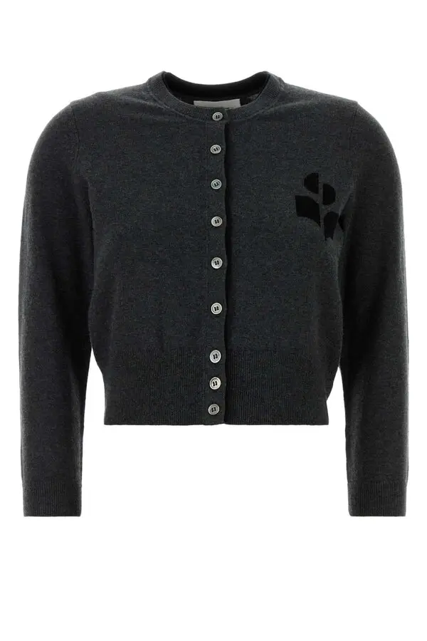 Isabel Marant Étoile Cotton Blend Lona Cardigan - Grey