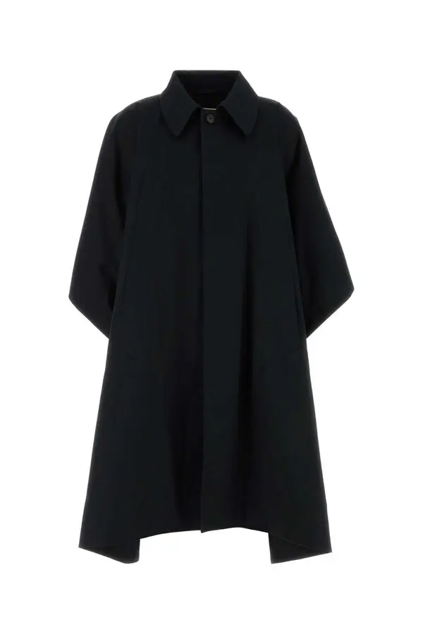 MAISON MARGIELA Cotton Overcoat For With Viscose Lining