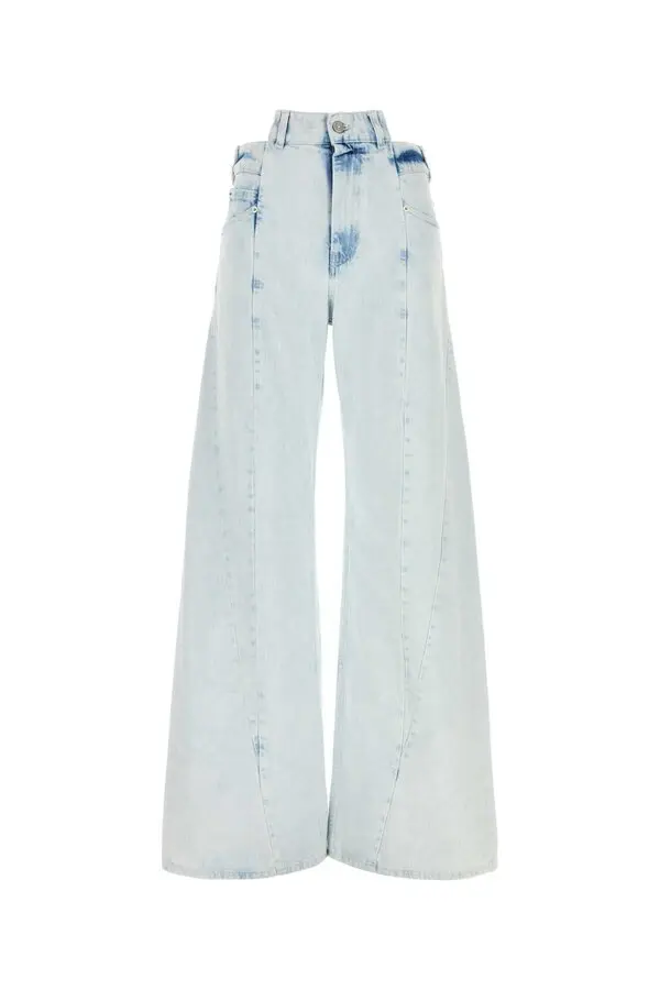 MAISON MARGIELA Denim Wide-leg Jeans - Light Blue
