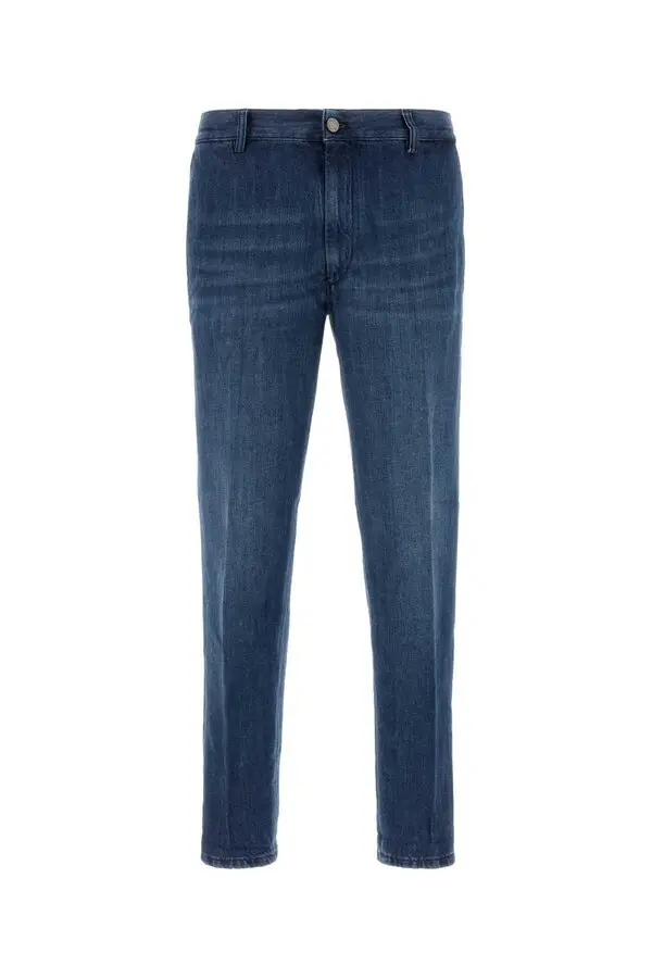 PT TORINO Denim Jeans In Cotton-linen Blend