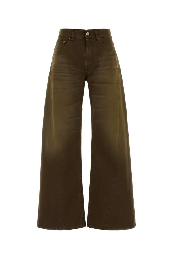 MAISON MARGIELA Cotton Denim Jeans - Green