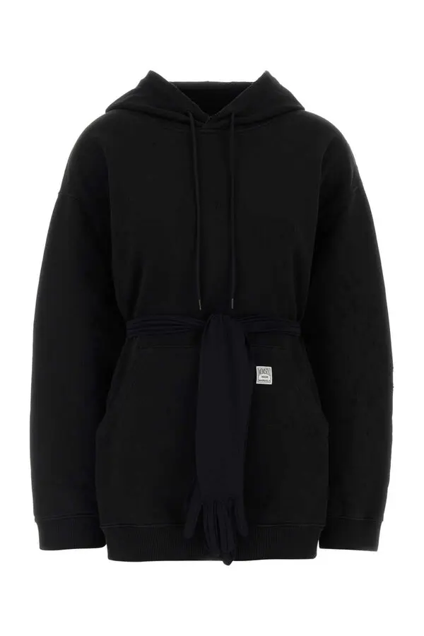 MAISON MARGIELA Cotton Drawstring Sweatshirt Dress