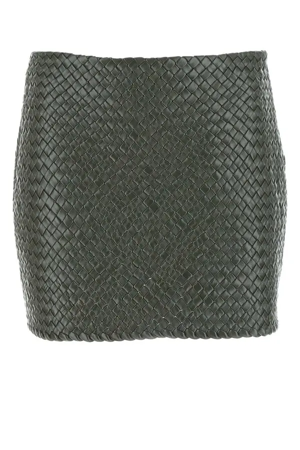 Bottega Veneta Mini Leather Skirt