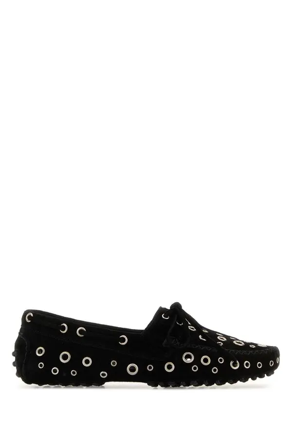 Gimaguas Suede Loafers With Eyelet Detailing