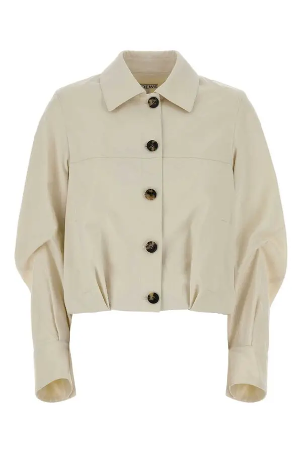 Loewe Cotton-silk Blend Jacket - White