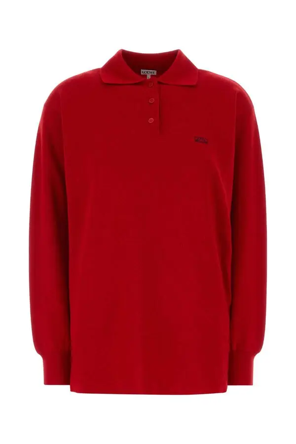 Loewe Stretch Cashmere Blend Polo Shirt - White