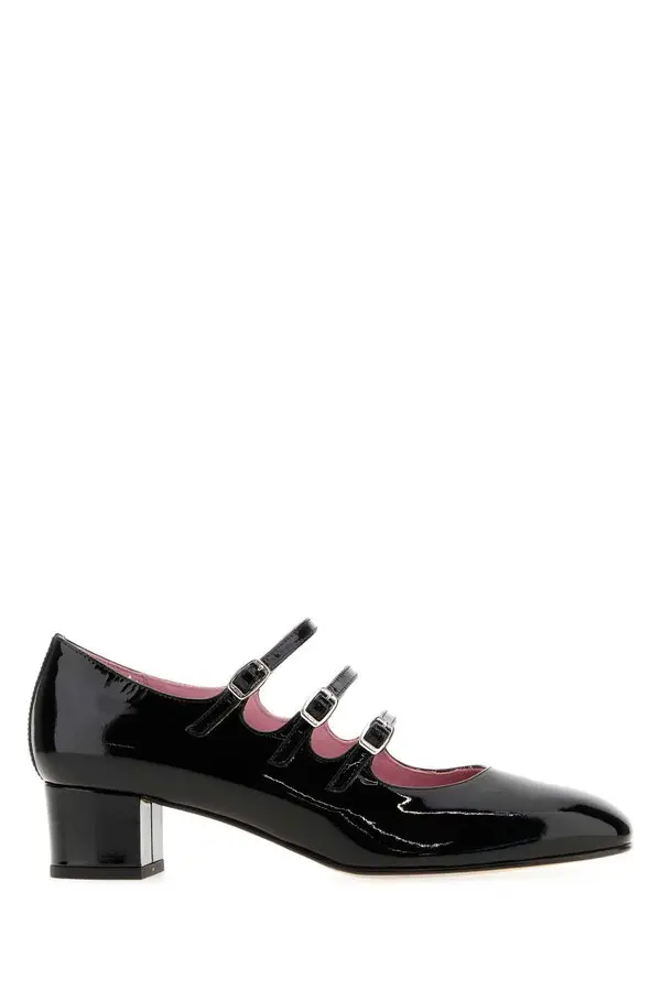 CAREL Kina Patent Leather Mary Jane Pumps - Black