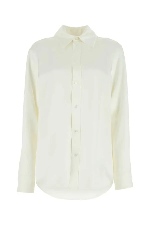 Bottega Veneta Satin Shirt - White