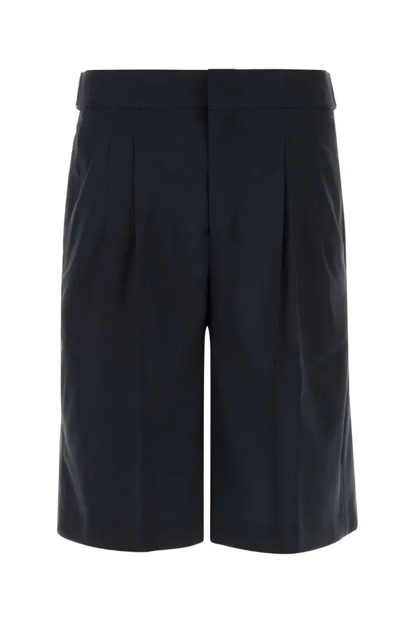 PT TORINO Wool Bermuda Shorts - Blue