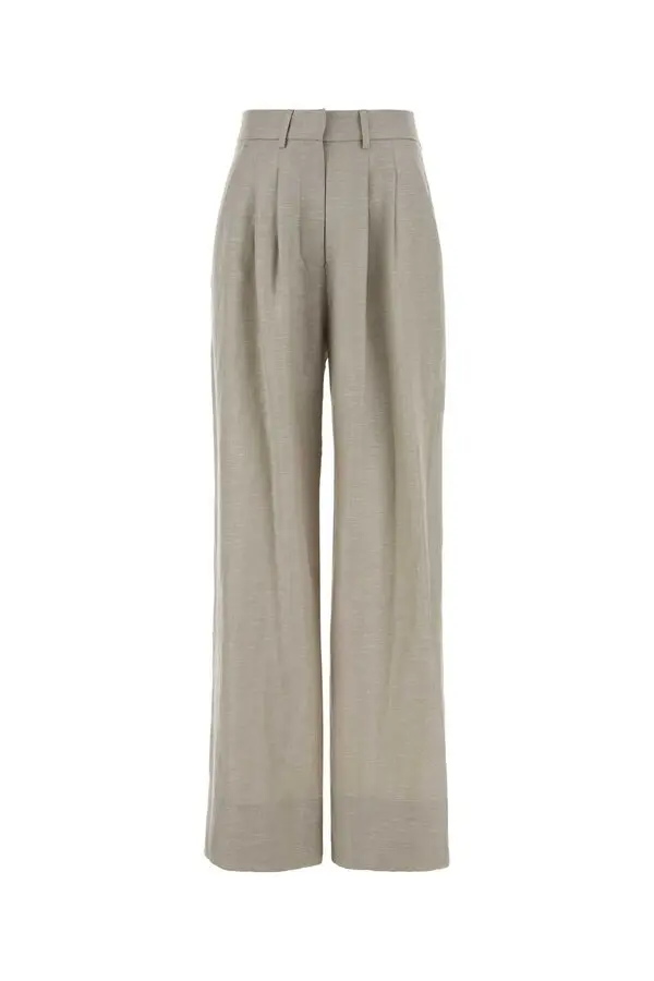 PT TORINO Twill Wide-leg Frankie Pants - Beige O Tan