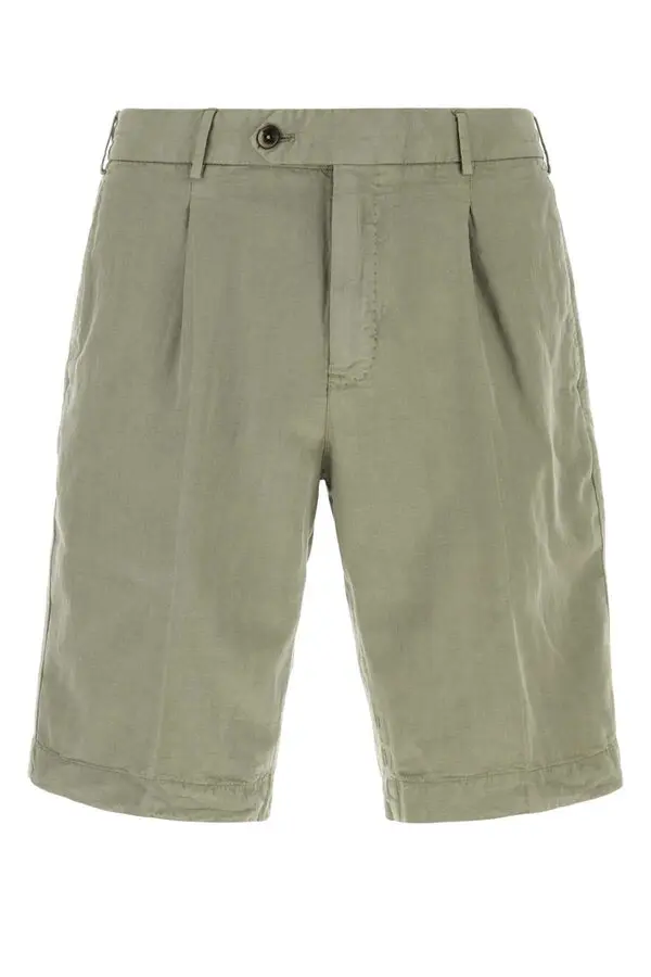 PT TORINO Lyocell & Linen Bermuda Shorts For