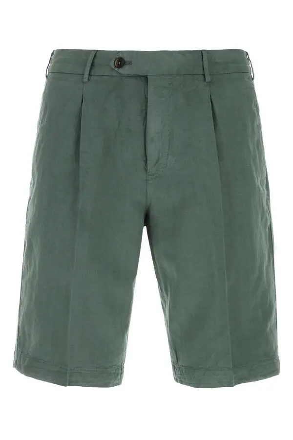 PT TORINO Lyocell-linen-cotton Bermuda Shorts For