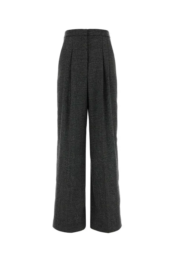 PT TORINO Embroidered Wool-blend Wide-leg Pants