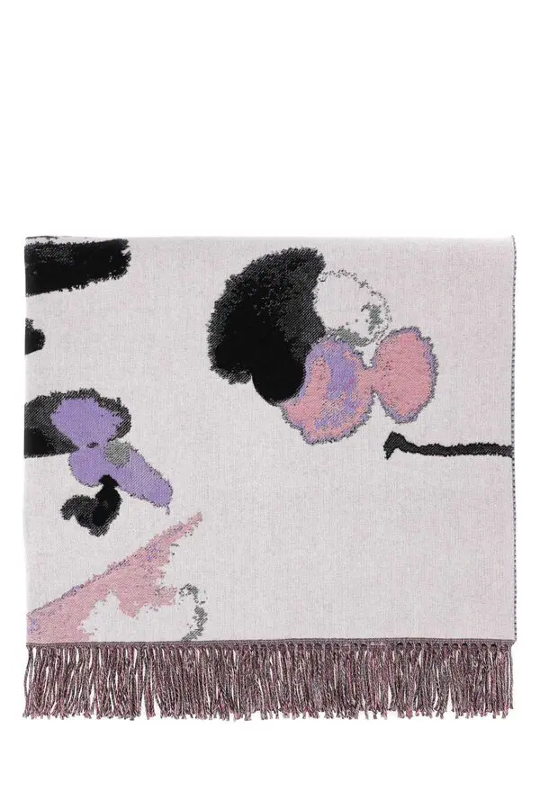 Alexander McQueen Embroidered Wool-blend Blanket, 120 X 200 Cm
