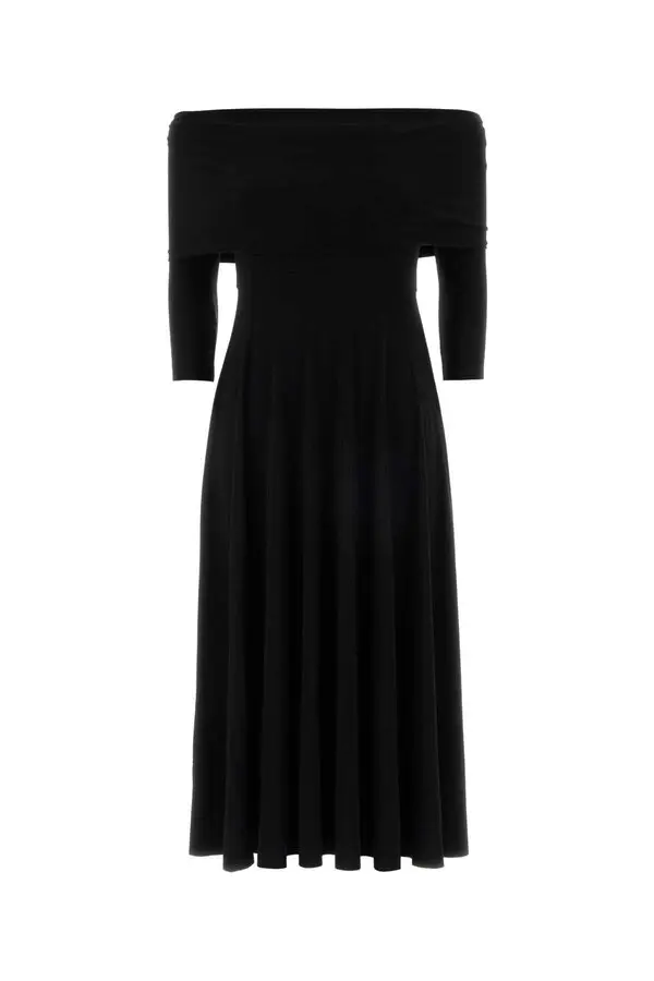 Norma Kamali Stretch Jersey Off-the-shoulder T-shirt Dress