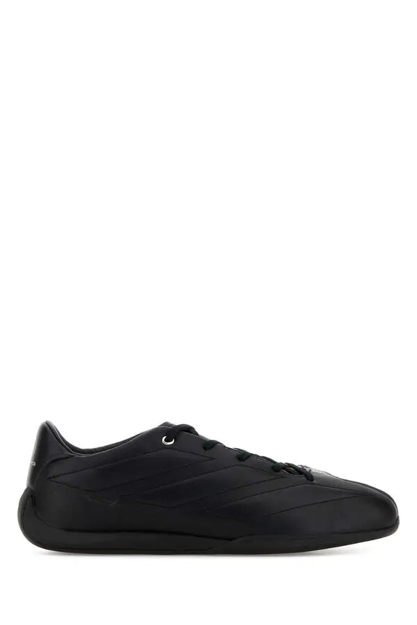 Y3 MERCEDES Two-tone Leather Low-top Sneaker