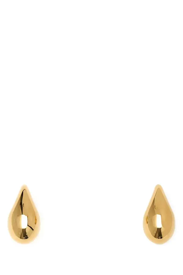 Bottega Veneta Sterling Silver Drop Earrings With 18k Finish - Gold
