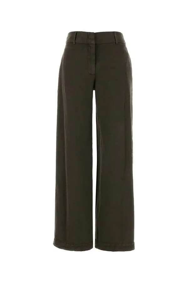 PT TORINO Nicole Lyocell-blend Palazzo Pant - Brown