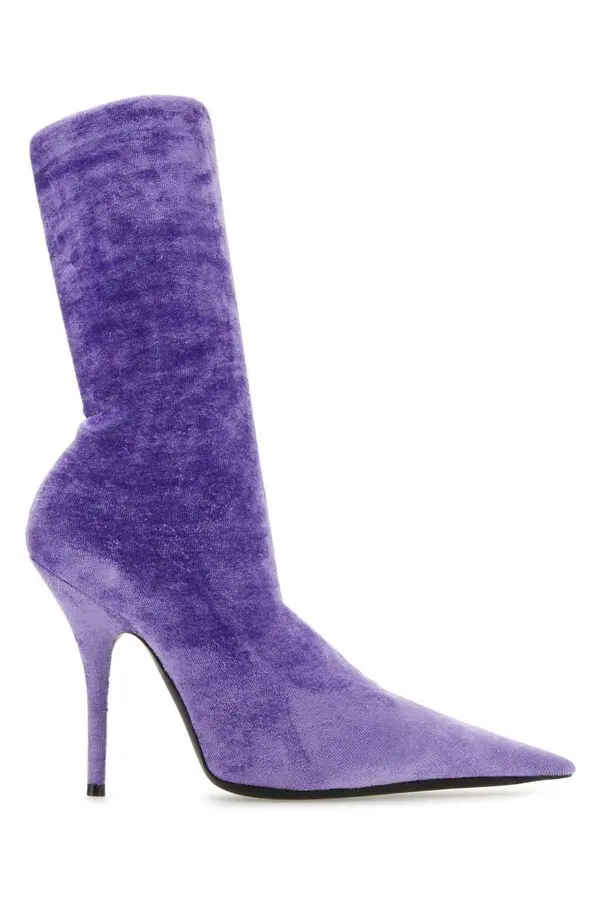 Balenciaga Velvet Knife Ankle Boots