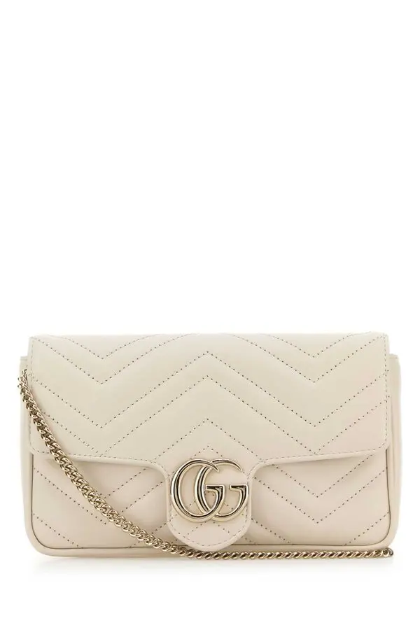 Gucci Gg Marmont Small Shoulder Bag - White