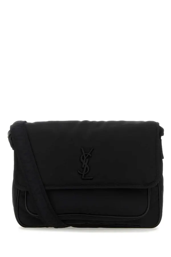 Saint Laurent Niki Crossbody Handbag In Nylon - Black