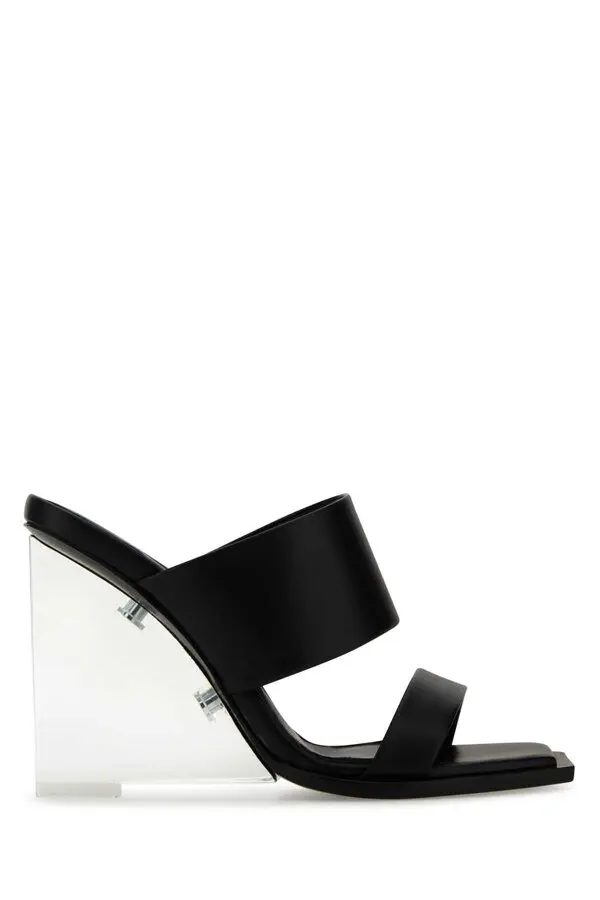 Alexander McQueen Shard Flat Leather Sandals
