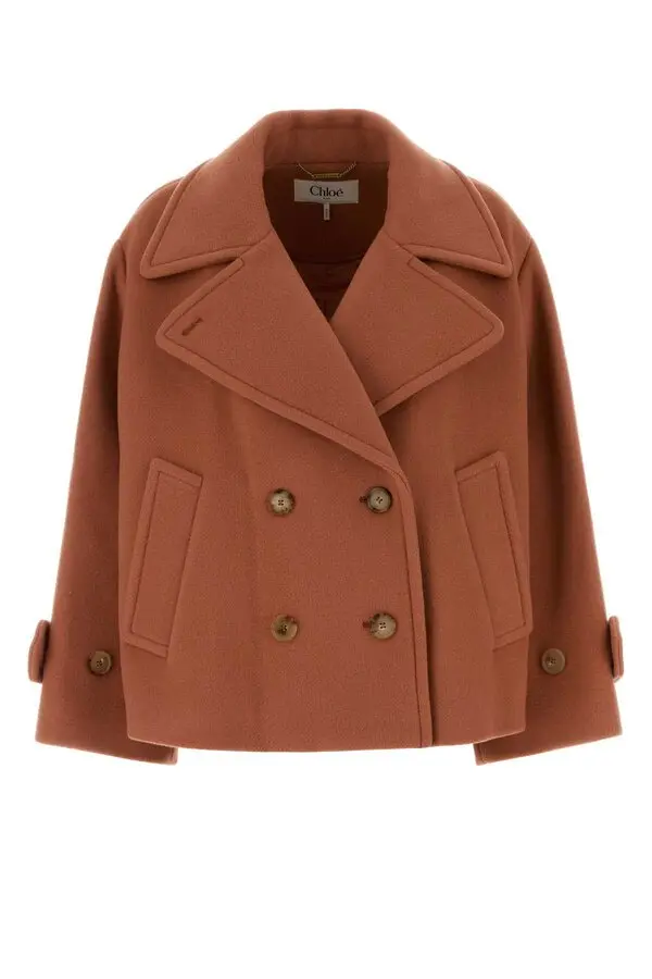 Chloé Wool-blend Jacket In Tailored Outerwear Style