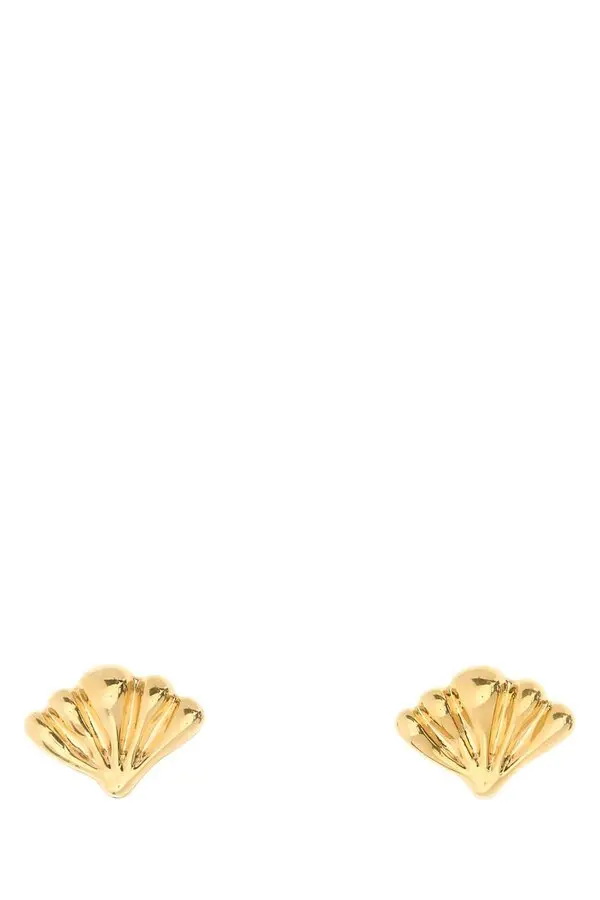 Chloé Mini Metal Mirror Earrings - Gold