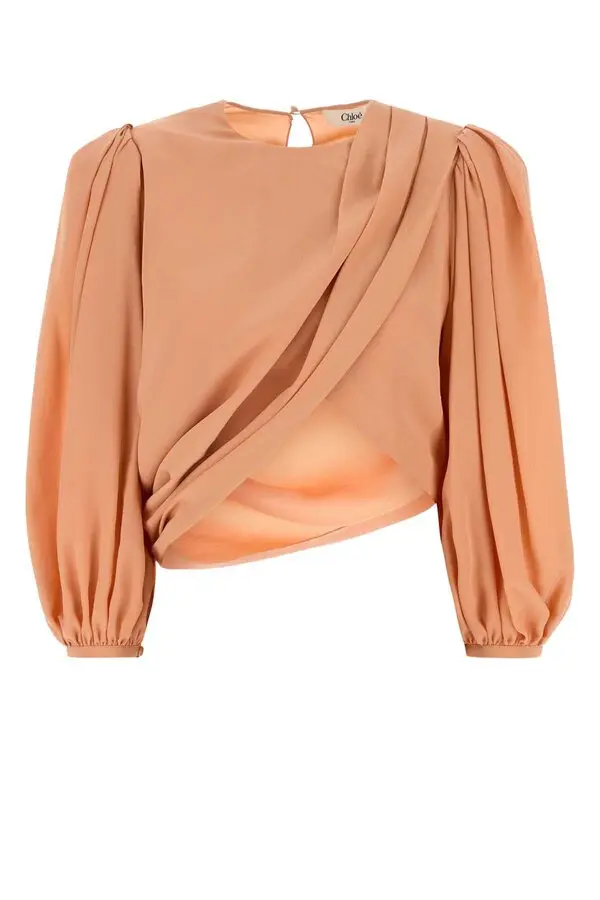 Chloé Chiffon? No-silk Crepe Top - Pink