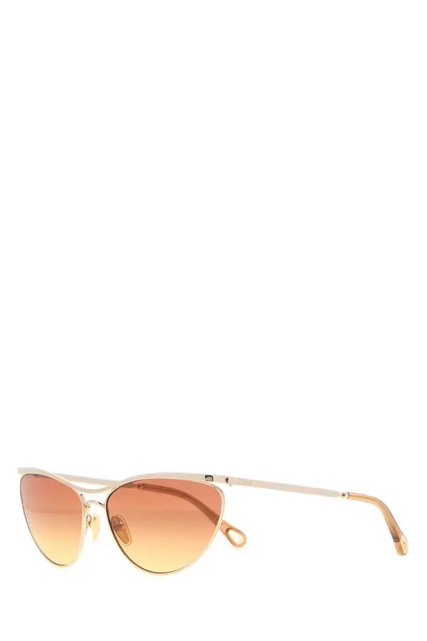 Chloé Uma Gold Metal Sunglasses - Neutrals