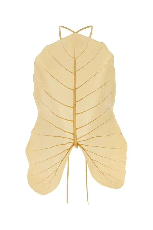 Loewe Cotton And Vegetal Fiber Paula's-style Top - Yellow