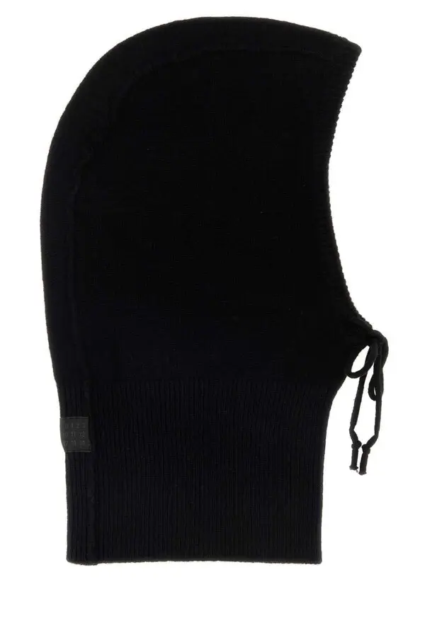 MAISON MARGIELA Ribbed Wool Blend Balaclava - Black