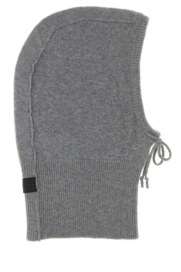 MAISON MARGIELA Ribbed Wool Blend Balaclava - Grey